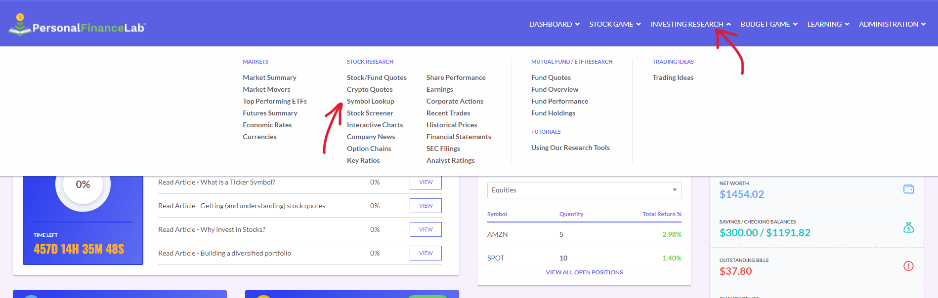 Stock Game Resource Packet - Personal Finance Lab