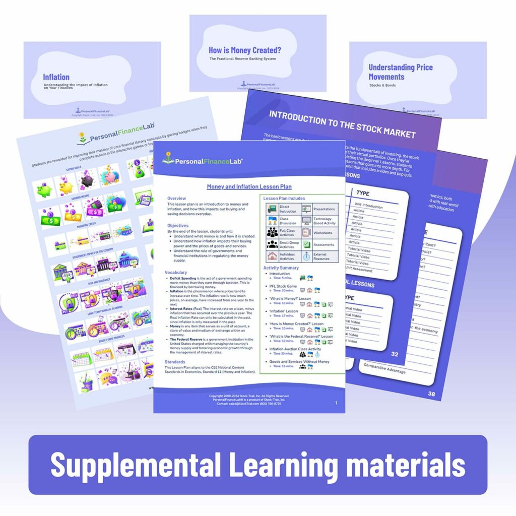 Budgeting & Stock Games for Students - PersonalFinanceLab