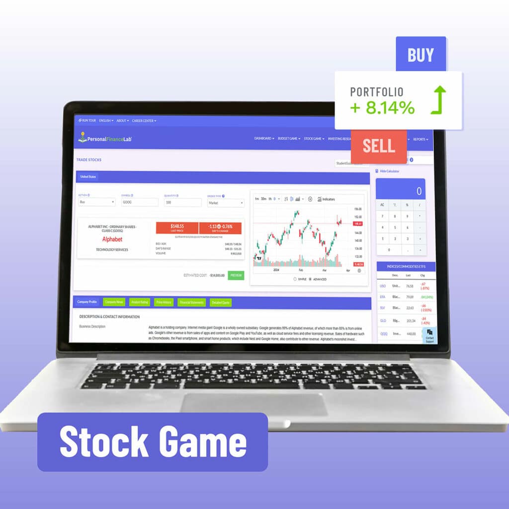 Budgeting & Stock Games for Students - PersonalFinanceLab