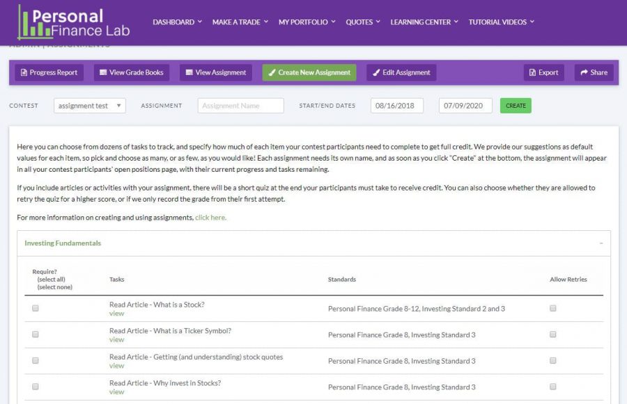 Learn Personal Finance Basics with Real Time Stock Market Game