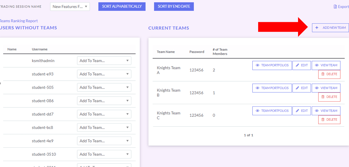 Feature Highlight - Stock Game Teams! - PersonalFinanceLab